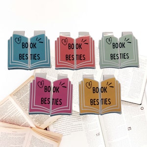 Book Besties Magnetic Bookmarks, BFF Bookmark, Library Bookmark ...