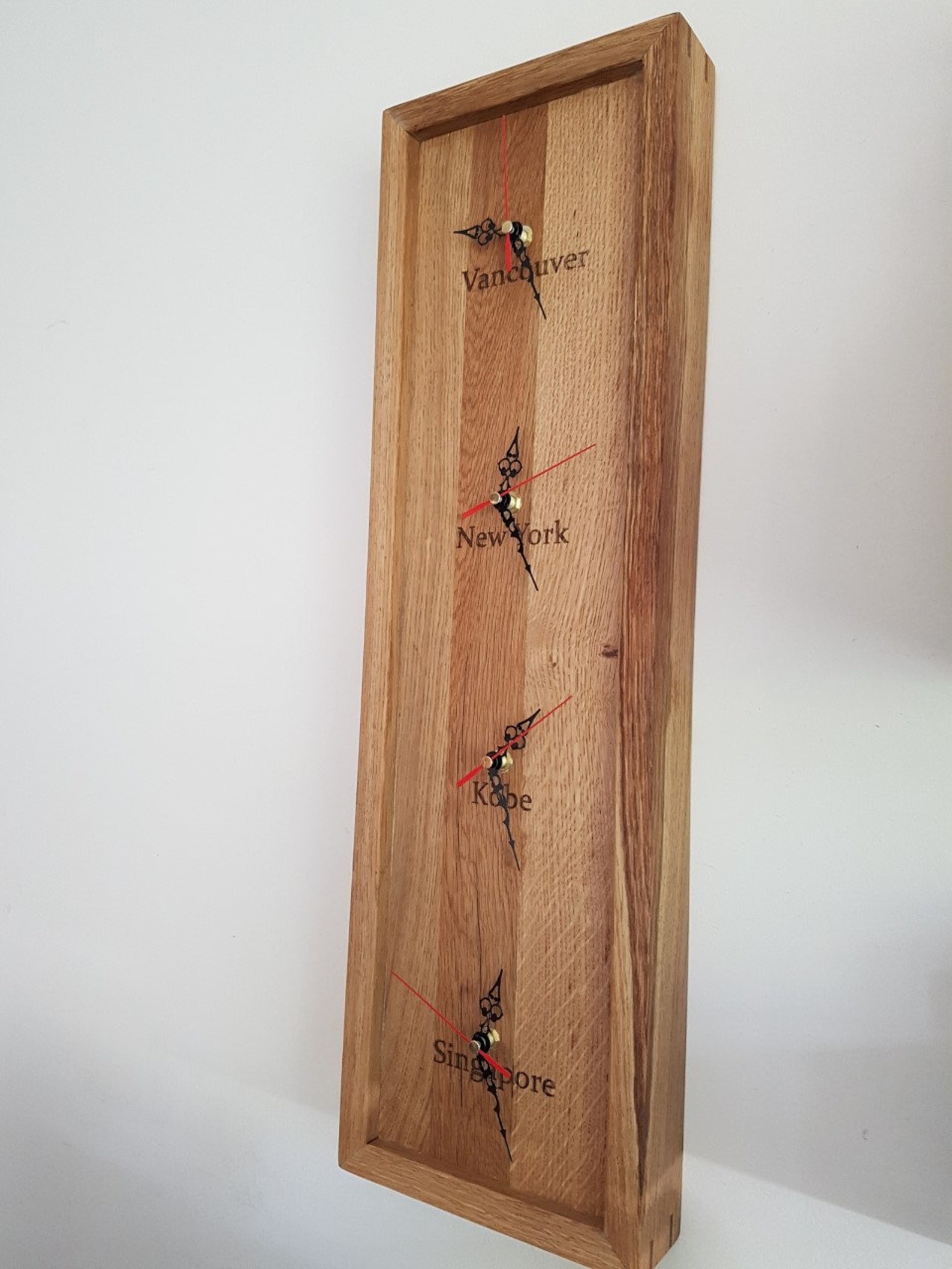 Whisky Barrel World Time Clock-made to Order-recycled Whisky Barrel ...