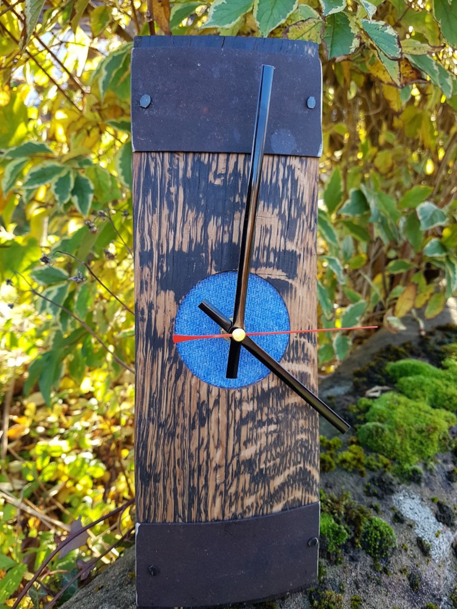 Whisky Barrel Clock With Harris Tweed- Recycled Oak Scotch Whisky ...