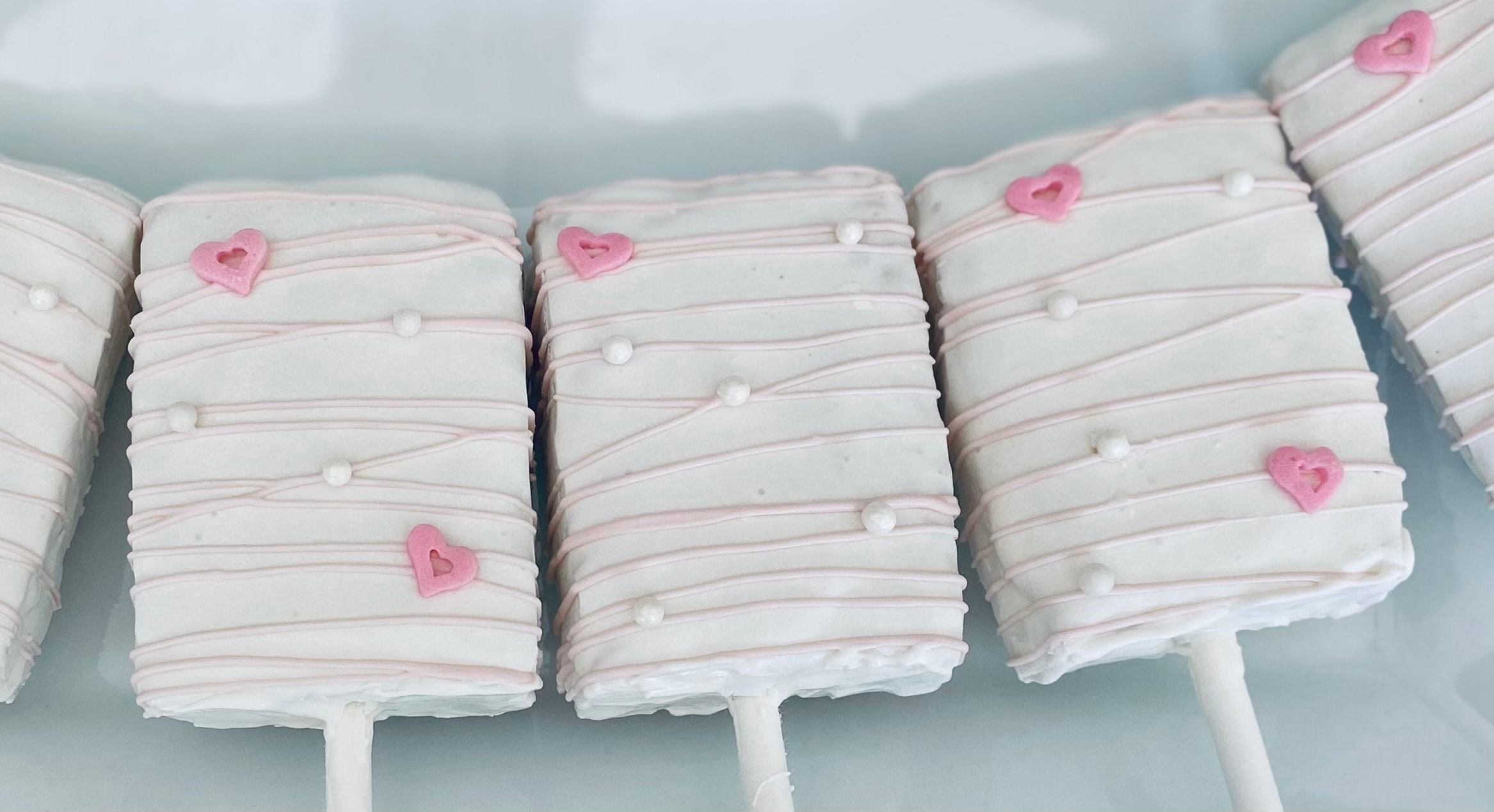 White Chocolate Covered Rice Krispie Pops/1 Dozen/class Room Treats ...