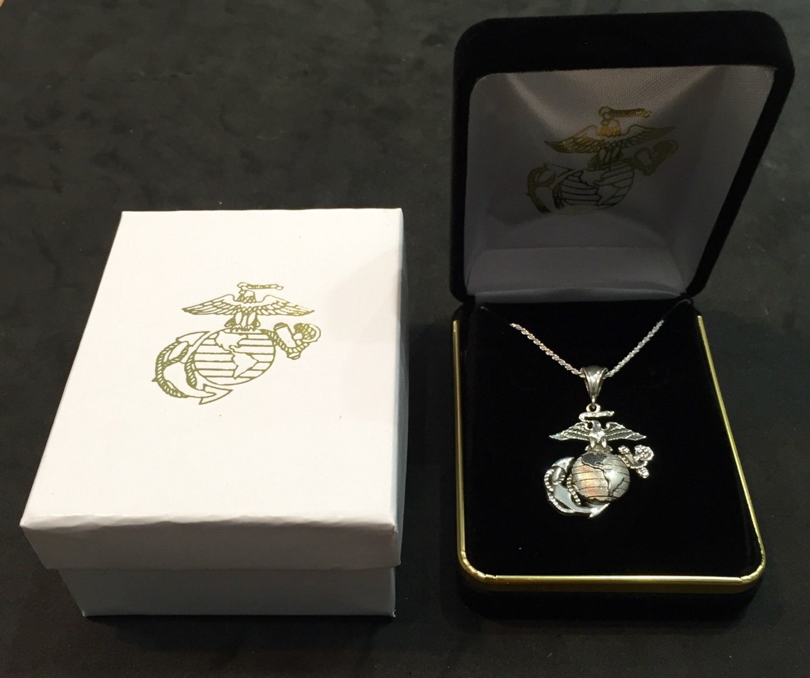 USMC Gold EGA Pendant - Etsy