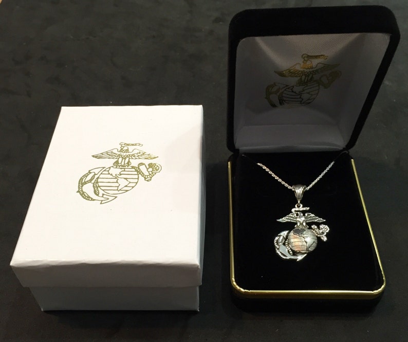 USMC Gold EGA Pendant - Etsy