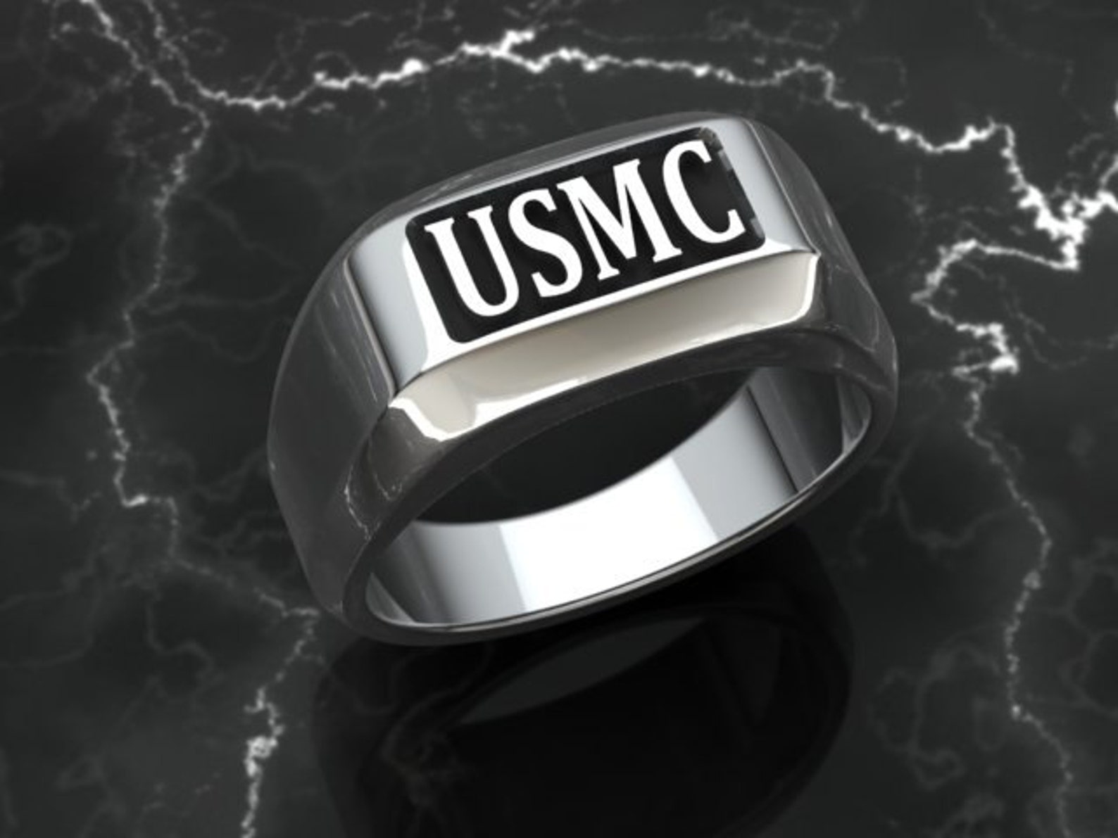 USMC Marine Corps Ring - Etsy
