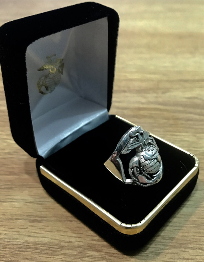 Marine Corps Open Faced Ring | Etsy