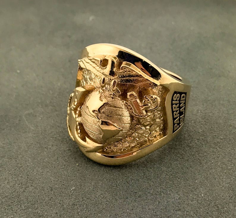 Marine Corps Graduation Ring 'parris Island' - Etsy