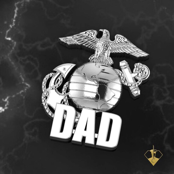 USMC Dad Lapel Pin - Etsy
