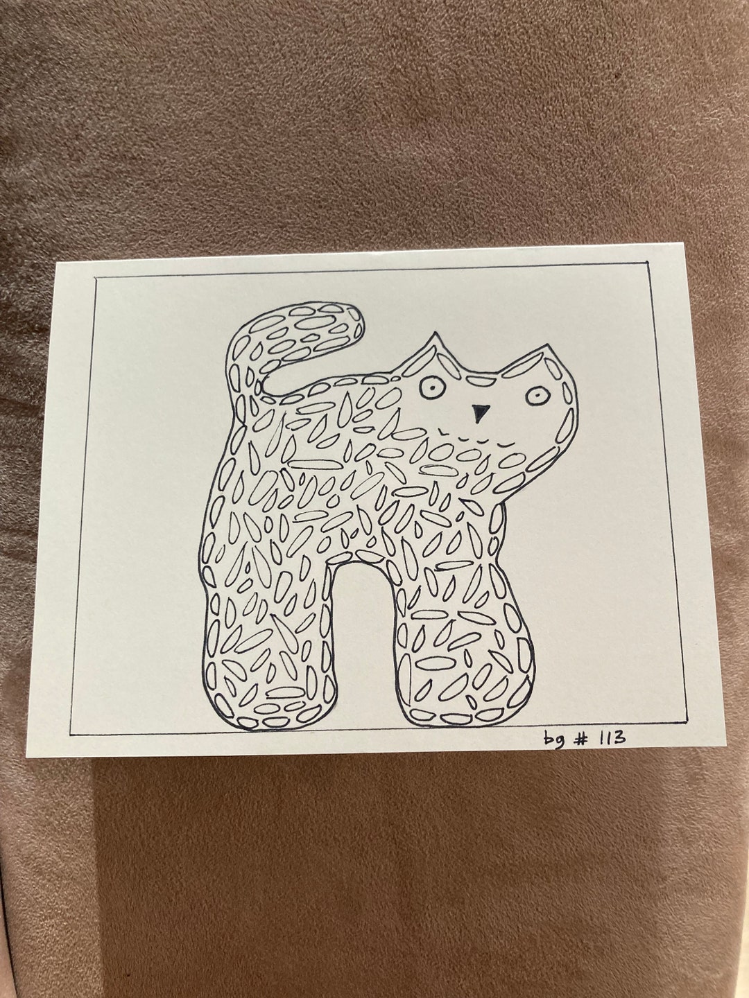 Cat Pen and Ink Design You Can Color in by Using Your Sharpie Pens and ...