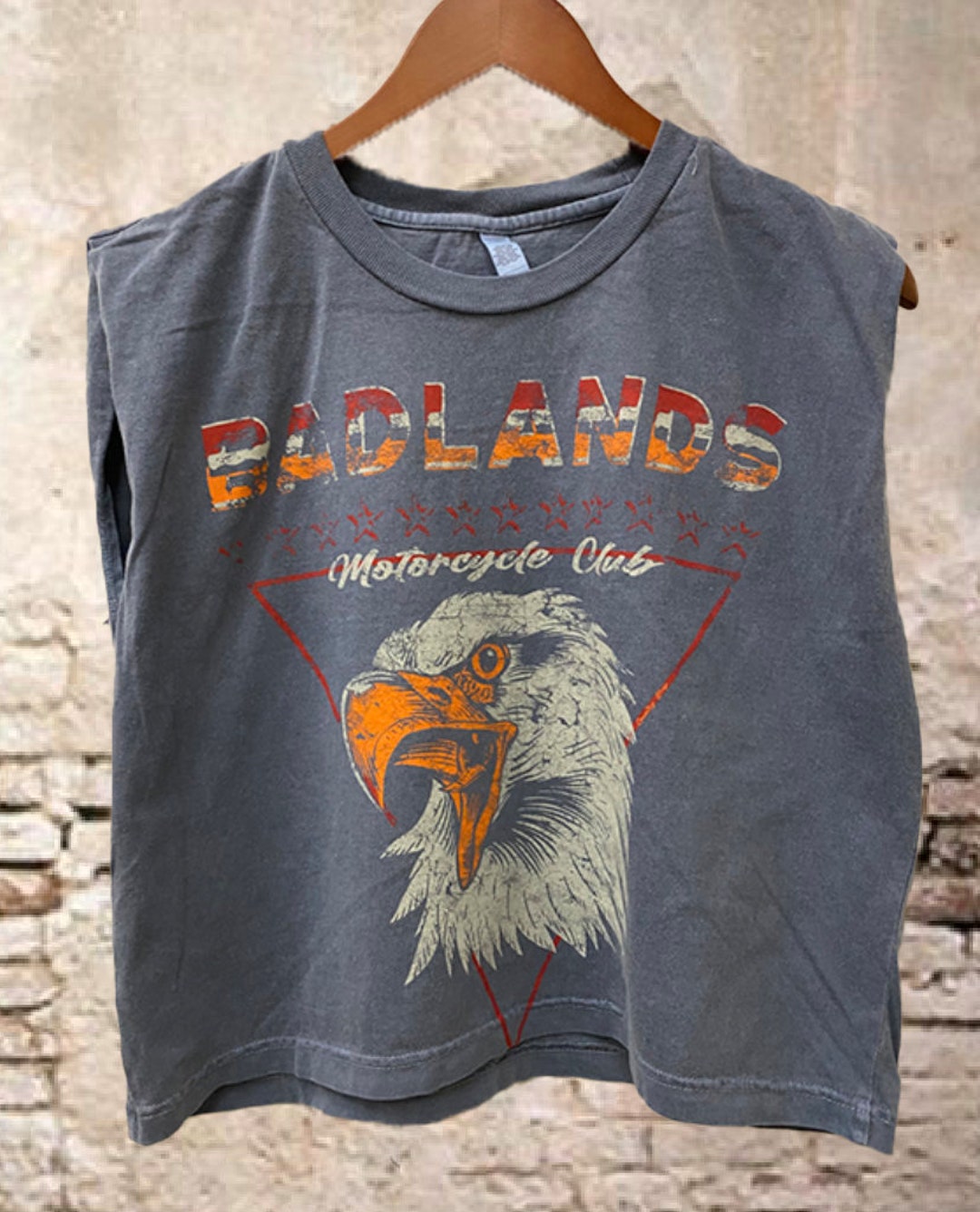 Badlands Moto Club Boxy Midriff Muscle Crop Top - Etsy