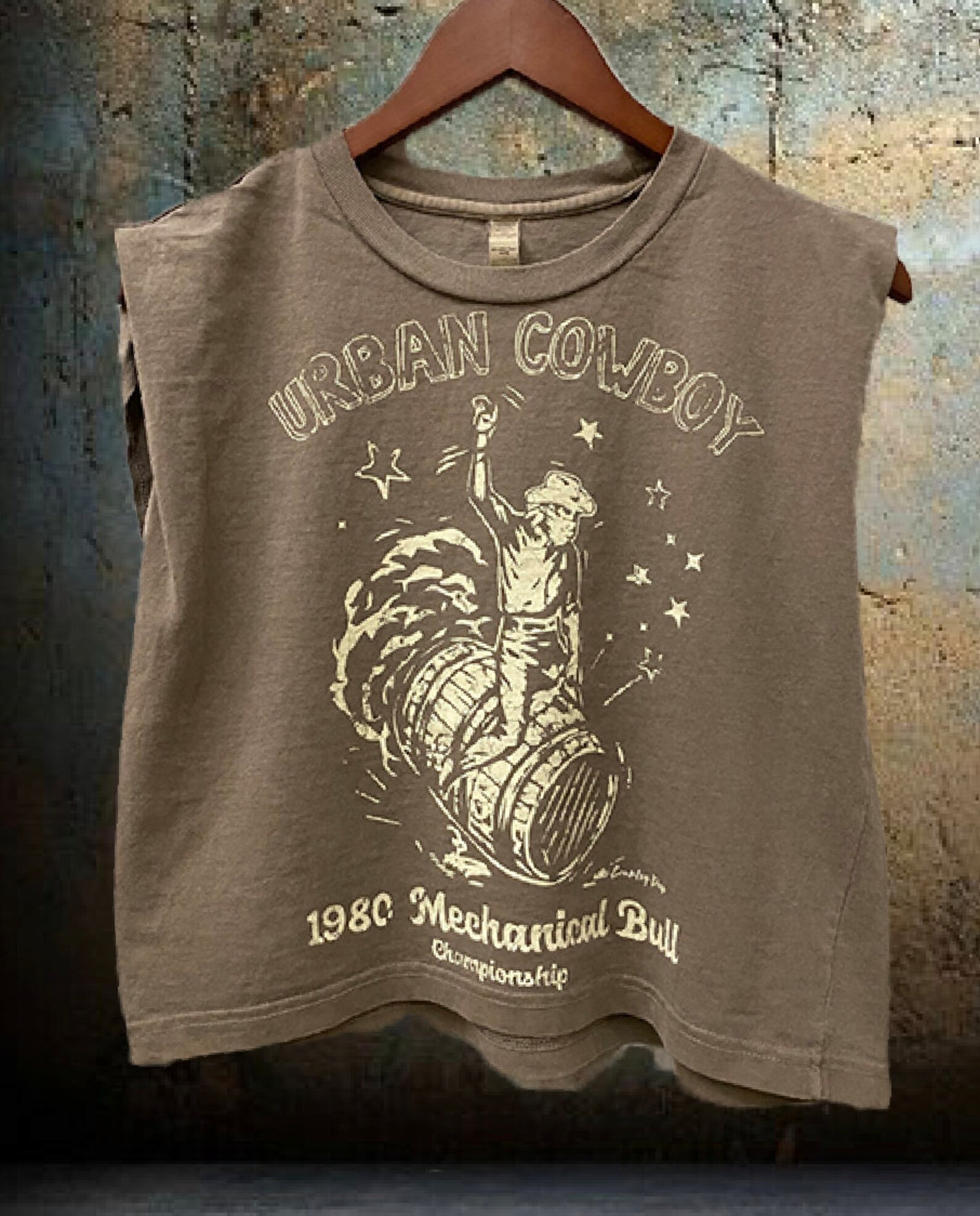 Urban Cowboy Boxy Midriff Muscle Crop Top - Etsy