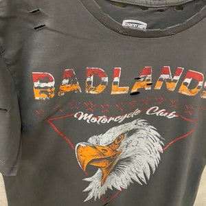 Badlands Motorcycle Club 1980's Distressed Unisex T Shirt - Etsy