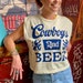 Cowboys and Beer Logo Boxy Midriff Muscle Crop Top - Etsy