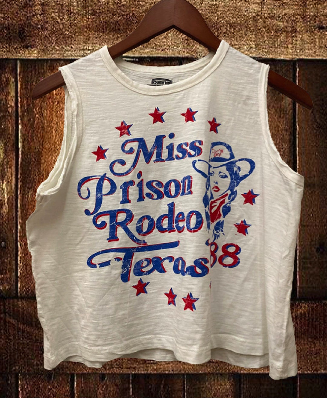 Miss Texas Prison Rodeo Muscle Crop Tank Top - Etsy