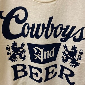 Cowboys and Beer Logo Boxy Midriff Muscle Crop Top - Etsy