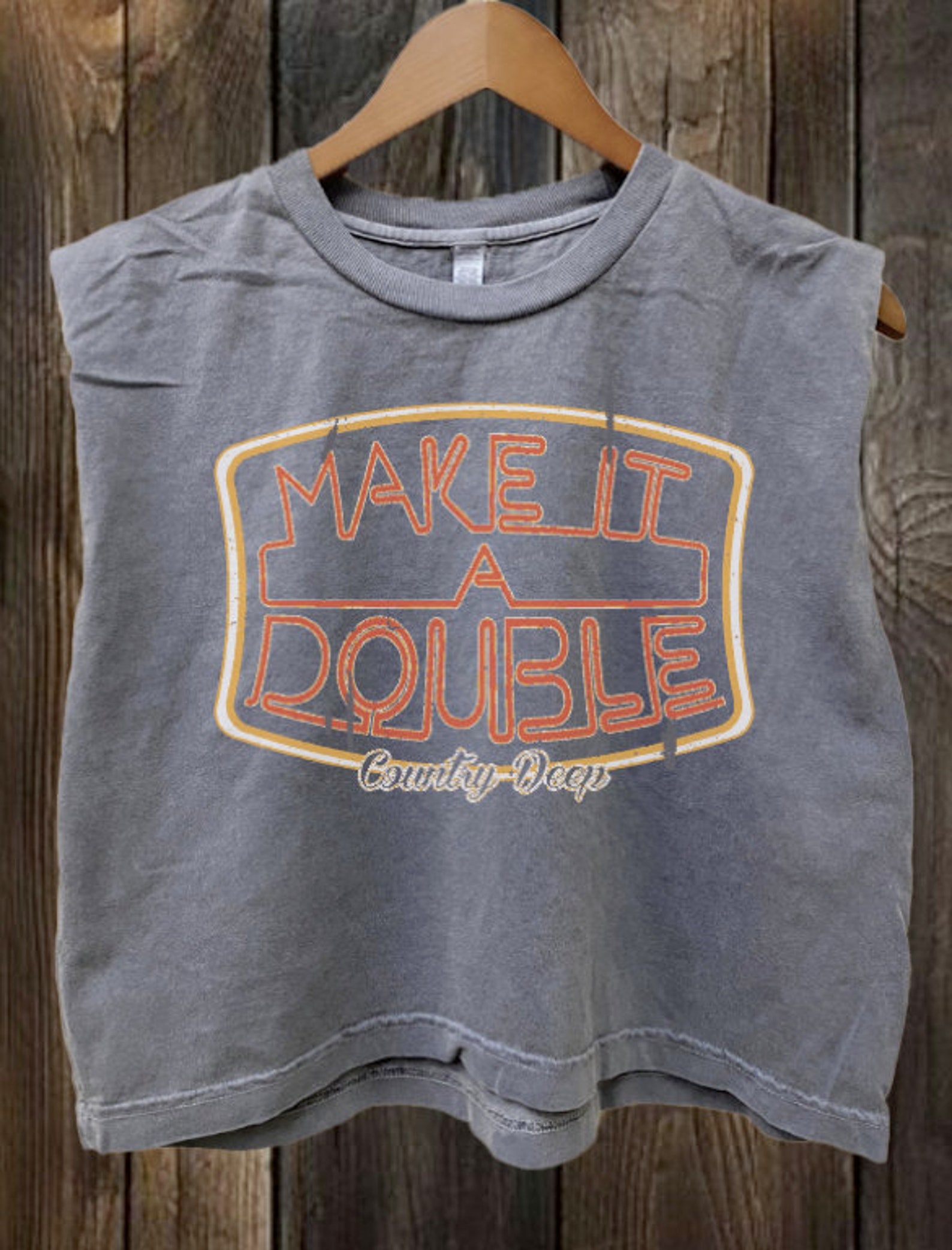 Make It a Double Boxy Midriff Muscle Crop Top - Etsy
