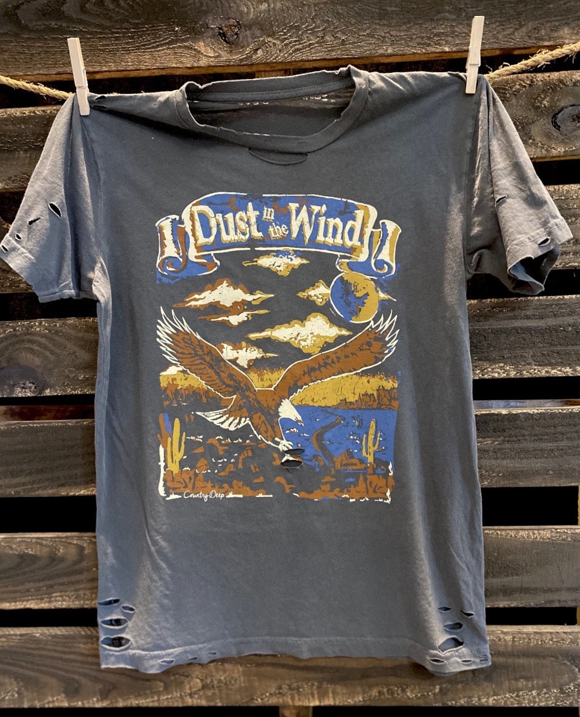 Dust in the Wind Distressed Unisex T Shirt - Etsy