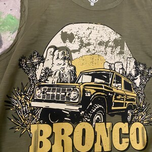 Bronco Vintage Muscle Crop Tank Top - Etsy