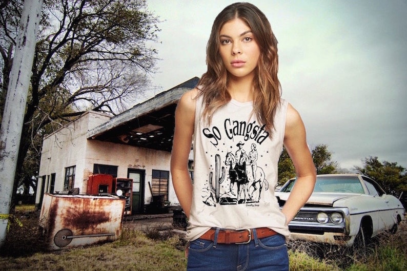 Country Deep so Gangsta Muscle Tank Top - Etsy