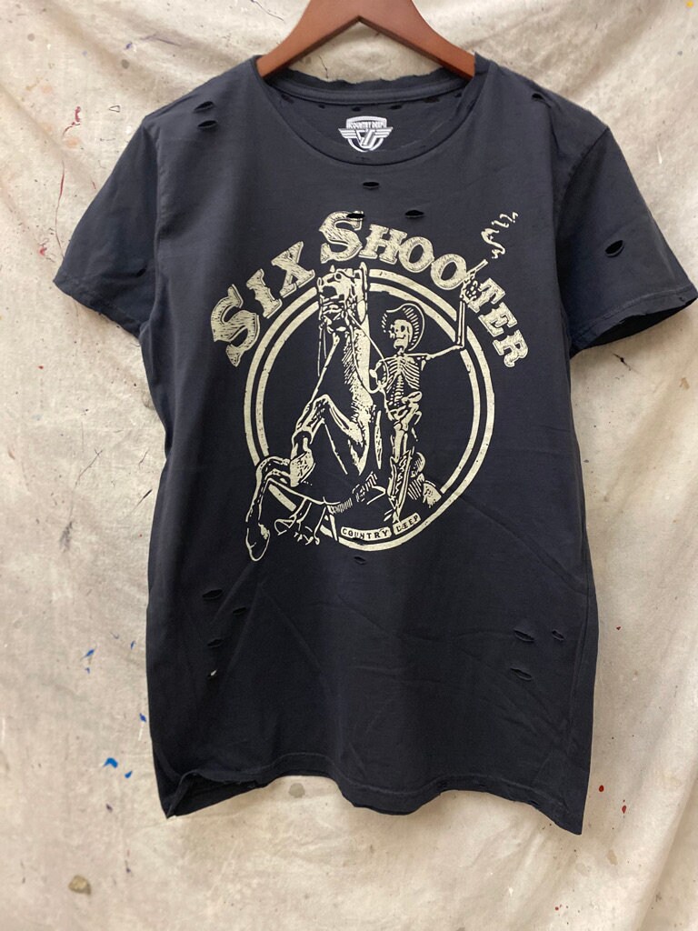 Six Shooter Distressed Unisex T Shirt - Etsy Canada