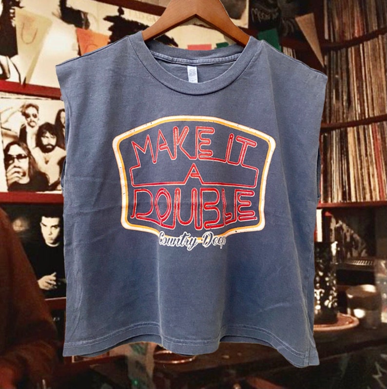 Make It a Double Boxy Midriff Muscle Crop Top - Etsy