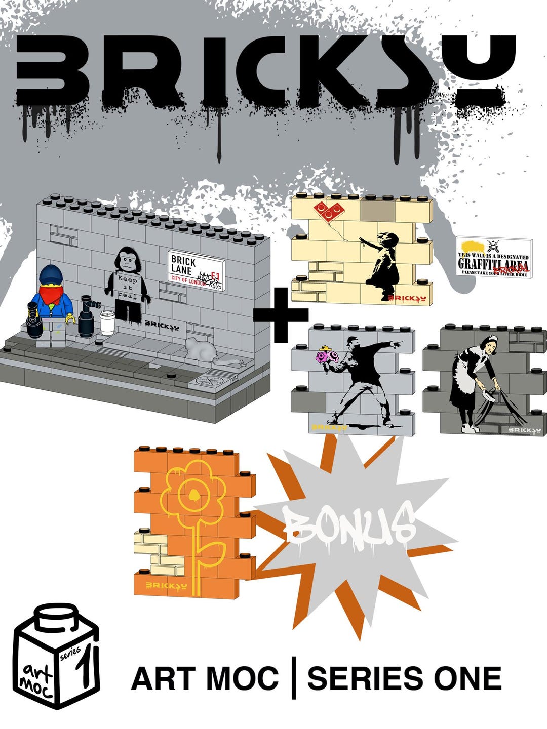 Bricksy Bonus Pack (art MOC + Graffiti Pack + Bonus Graffiti) - Etsy
