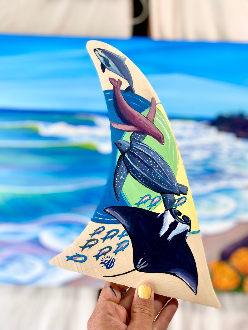 Custom Painted Surfboard Fin - Etsy