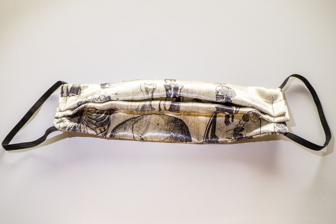 Halloween Face Masks - Satin Skeletons - Etsy