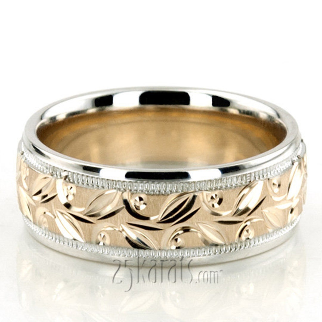 Classic Bestseller Fancy Carved Wedding Band - Etsy
