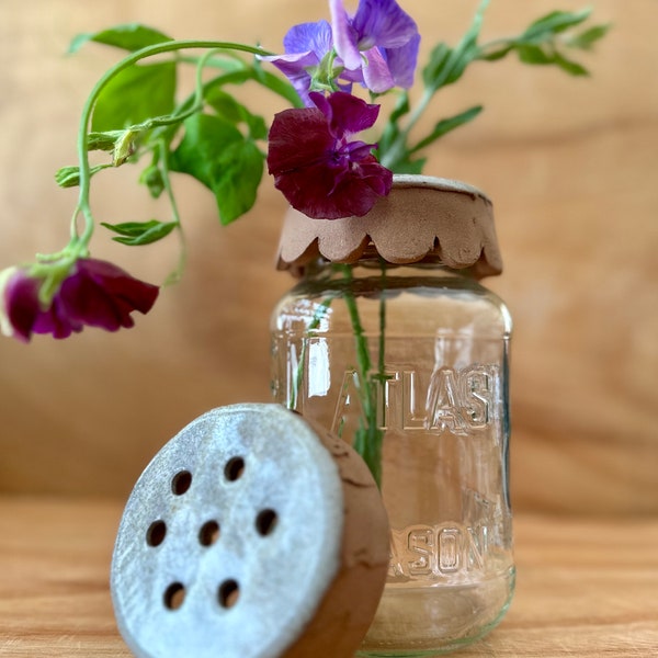 Jar Flower Frog - Etsy