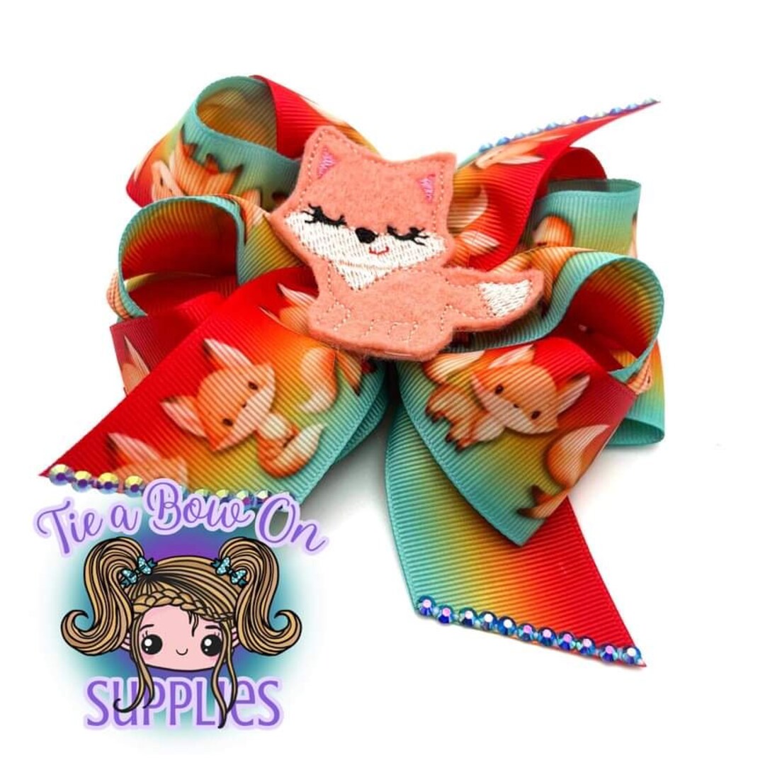 Fox Octo Hairbow| Ribbon Hair Bow | Hairbow | Big Bows| Girl's ...