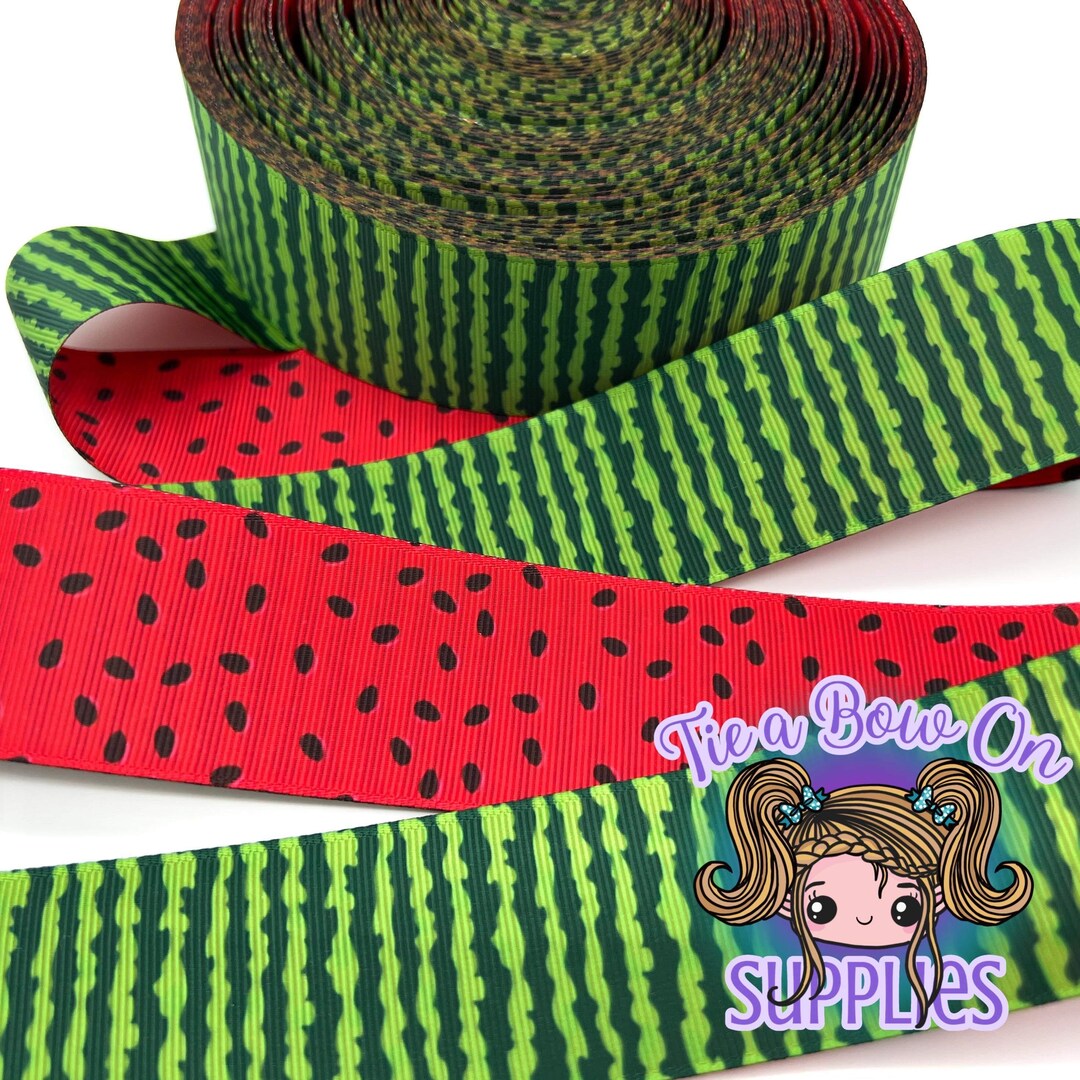 USDR Watermelon Seeds Rind Pips Double Sided Grosgrain Ribbon - Etsy