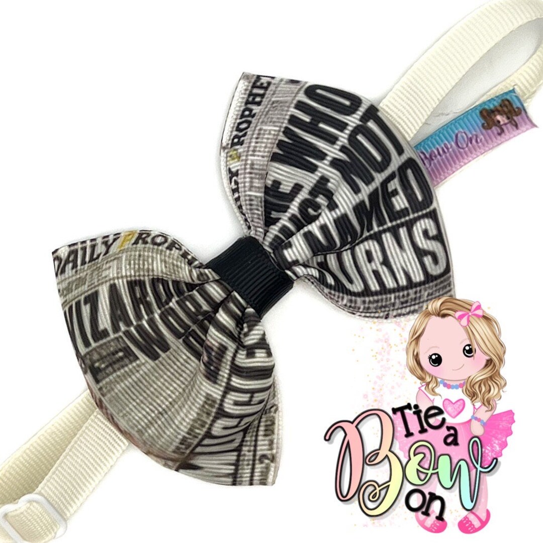 Wizard Newspaper Print Child's Bow Tie on an Adjustable Strap | Bow is ...