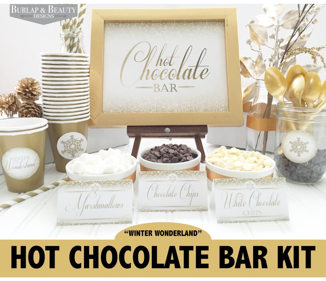 Hot Chocolate Bar Printable Kit - INSTANT DOWNLOAD - Hot Cocoa Bar ...