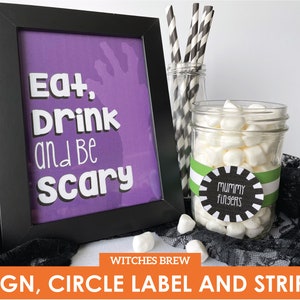 Halloween Hot Chocolate Bar - Witches Brew - Printable Kit - INSTANT ...