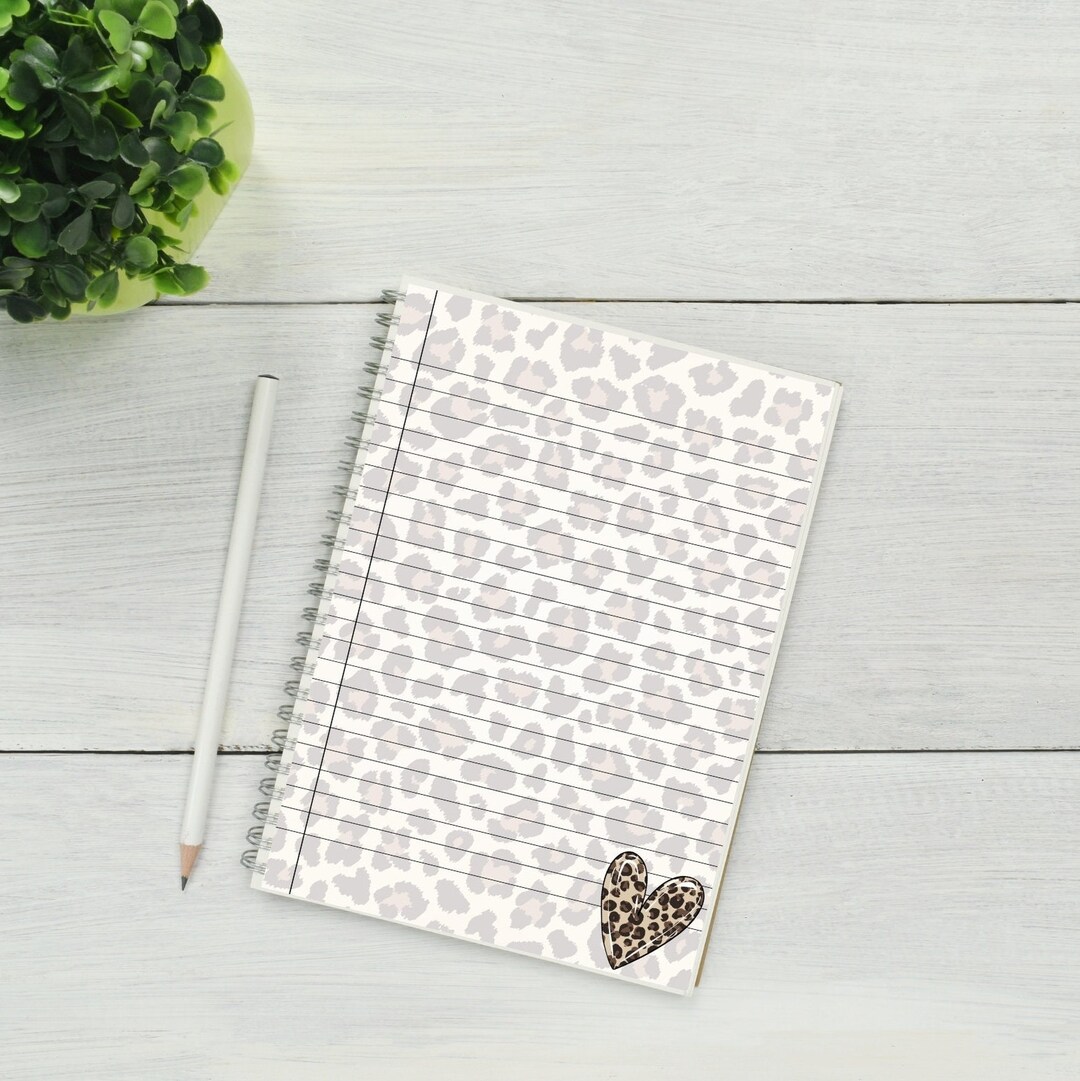 Leopard Print Lover Digital Printable Lined & Unlined Paper - Etsy