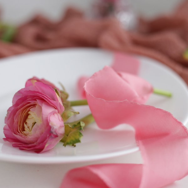 Pink Silk Ribbon - Etsy