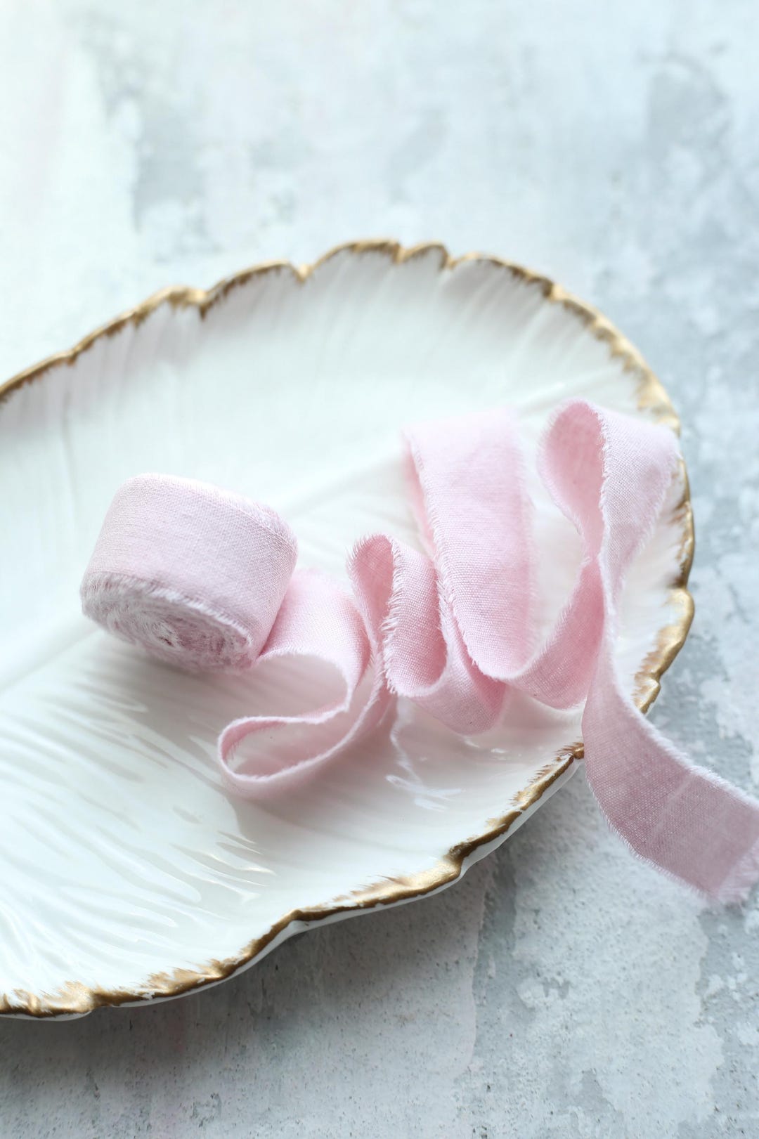 Organic Cotton Frayed Edge Ribbon: Hand-torn Bouquet Ribbon - Etsy UK