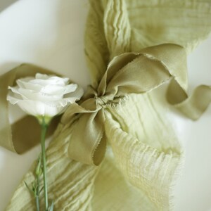 Hand Dyed Silk Ribbon / Hand Torn Ribbon / Frayed Edge Ribbon / Gift ...