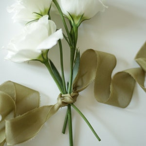 Hand Dyed Silk Ribbon / Hand Torn Ribbon / Frayed Edge Ribbon / Gift ...