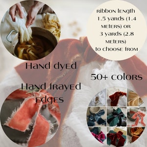 Red Velvet Ribbon / Silk Velvet Ribbon / Hand Dyed Silk Ribbon - Etsy
