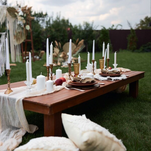 White Cheesecloth Table Runner - Etsy