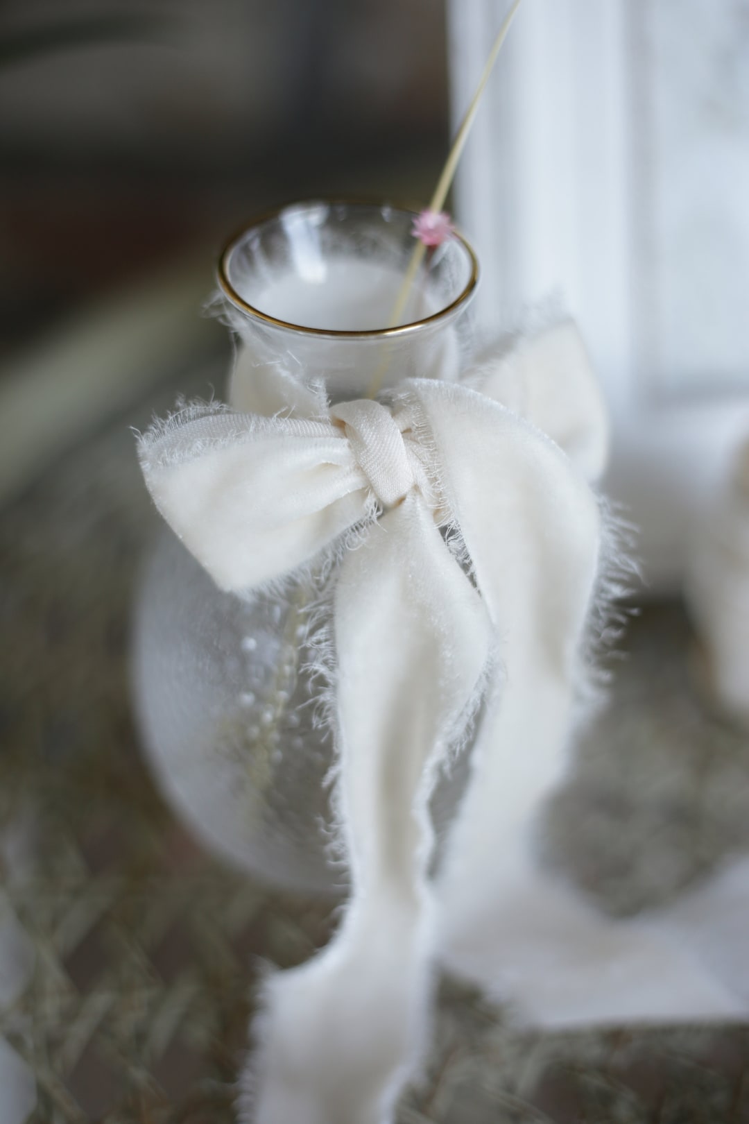 Silk Velvet Ribbon Ivory Velvet Ribbon Frayed Velvet Ribbon Christmas ...