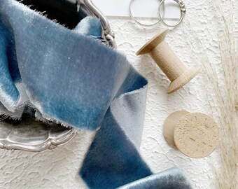 Blue Velvet Ribbon - Etsy