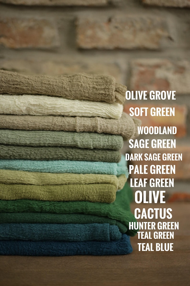 Olive Wedding Color Palette 2026 – Gauze Cheesecloth Table Runner ...