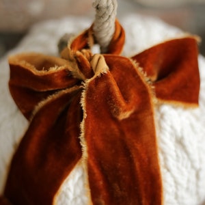 Brown Velvet Ribbon / Silk Velvet Ribbon / Hand Dyed Silk Ribbon - Etsy