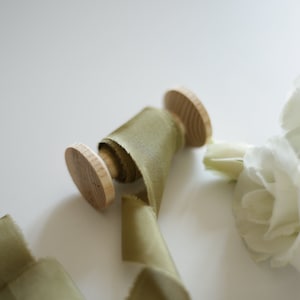 Hand Dyed Silk Ribbon / Hand Torn Ribbon / Frayed Edge Ribbon / Gift ...