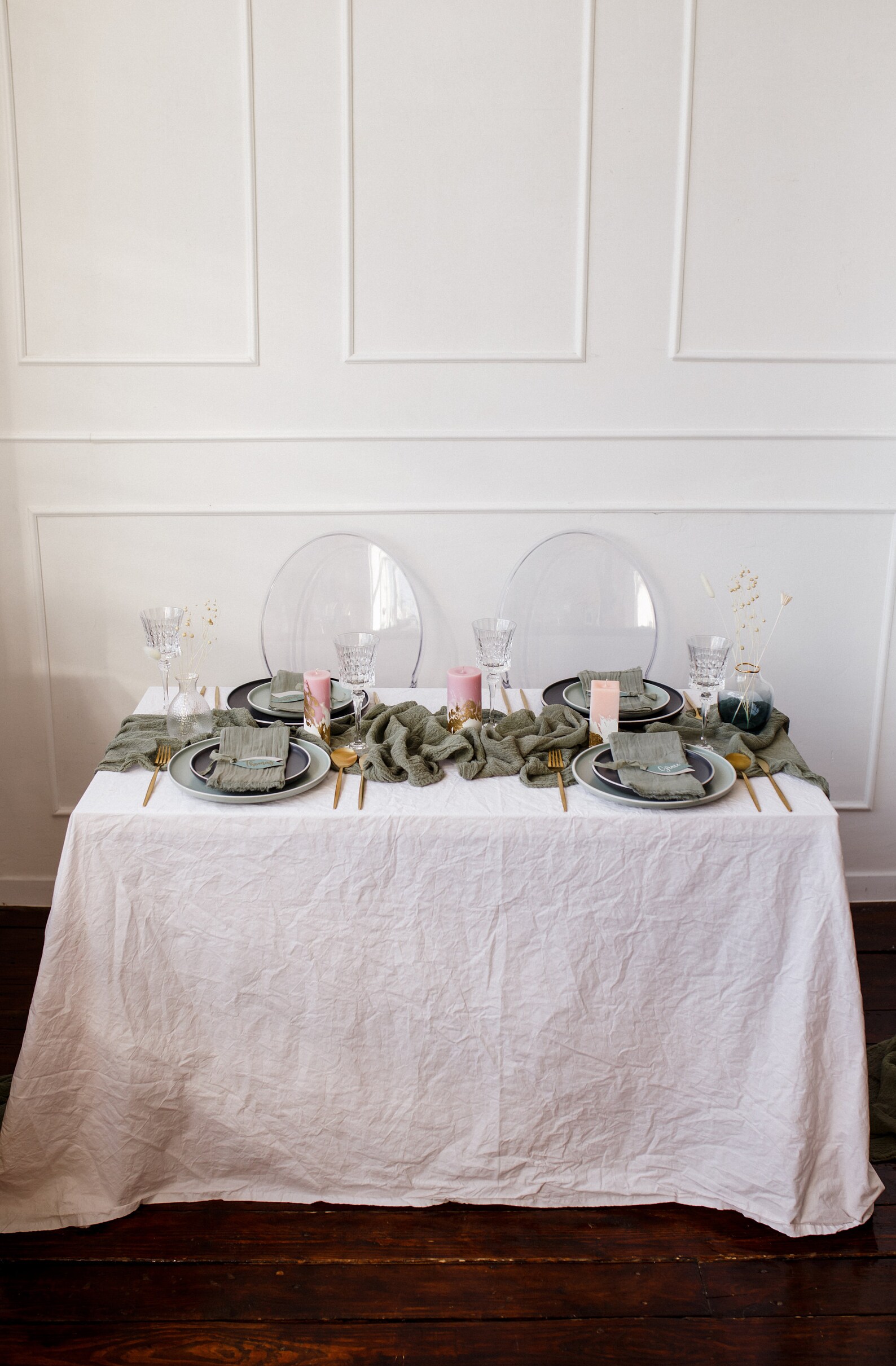SAGE GREEN Cheesecloth Table Runner / Rustic Wedding - Etsy