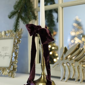 Red Velvet Ribbon / Silk Velvet Ribbon / Hand Dyed Silk Ribbon - Etsy