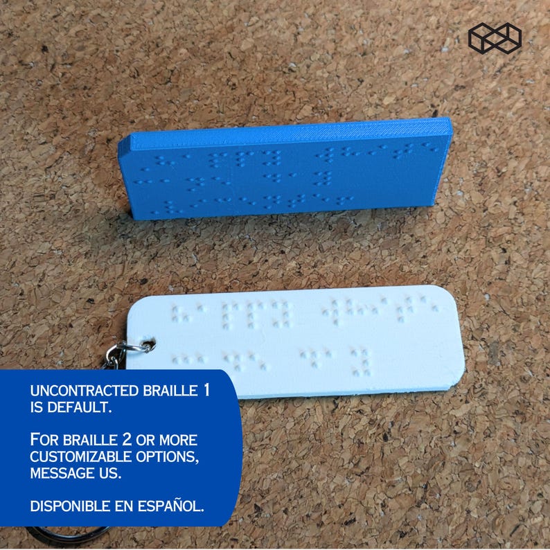Custom Braille Card | Personalized 3D Printed Braille Message ...