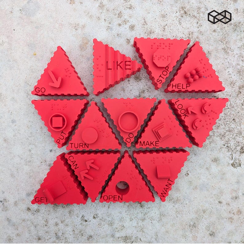 3D Printed Universal Core Vocabulary Set: Tactile Learning Blocks for ...