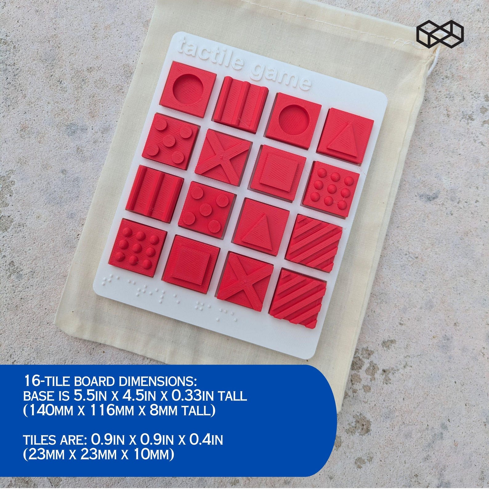 Tactile Memory Game – Sensory Matching Set for the Blind, Visually ...